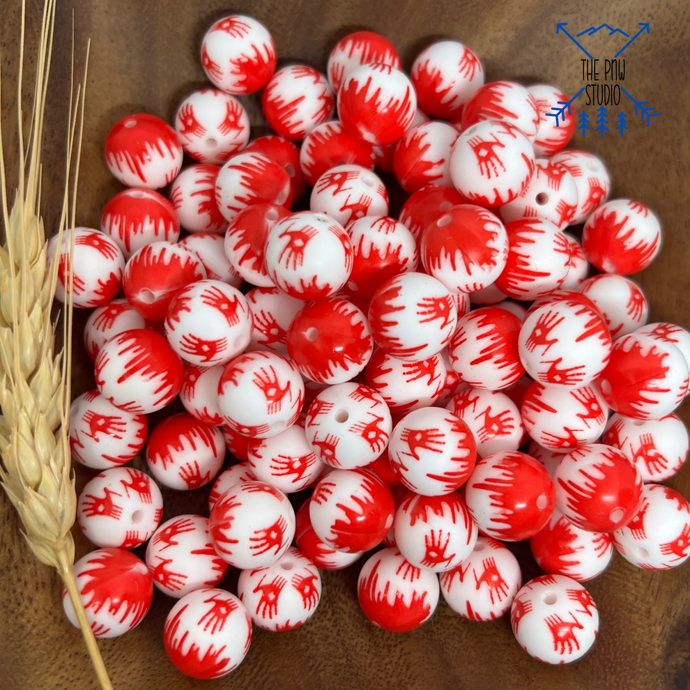 15mm Horror hand print bead – ThePNWstudio